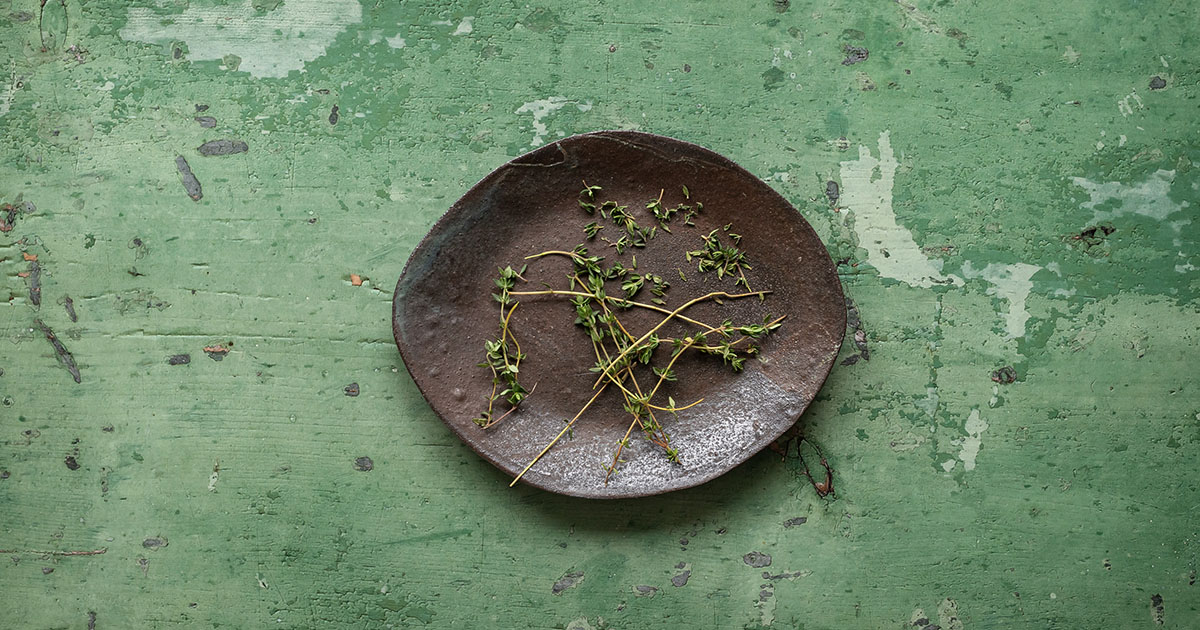 Green weathered wood backdrop with distressed paint