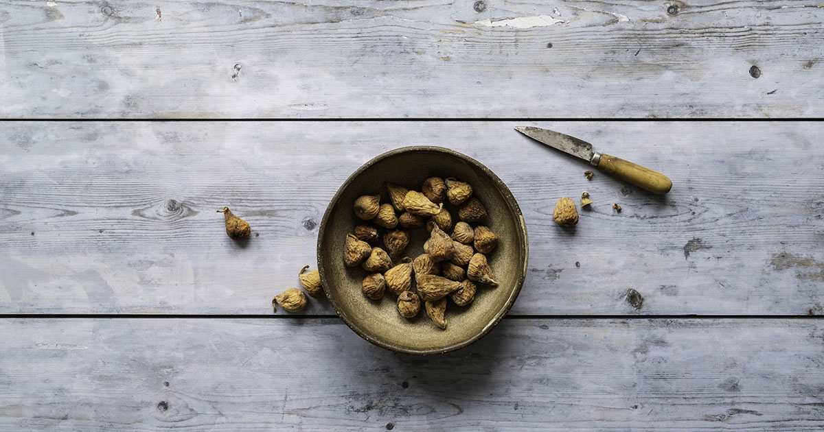 Blue wood table top surface for styling food, products and crafts