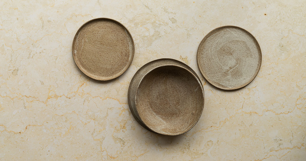 Golden marble food styling backdrop for photo and video creation