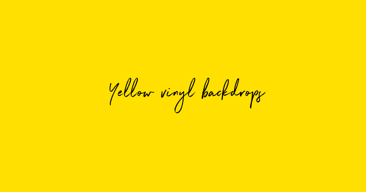 Yellow backdrops for spring and summer flat lay photography